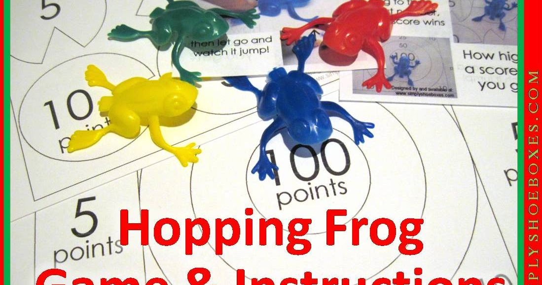 Simply Shoeboxes: Hopping Frog Game Printable for OCC Shoeboxes