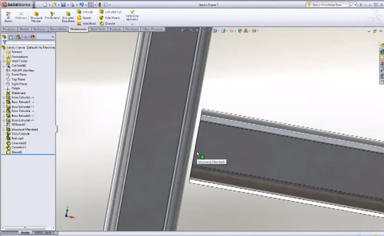 How to use the Weldments tool feature in Solidworks - SolidWorks Share