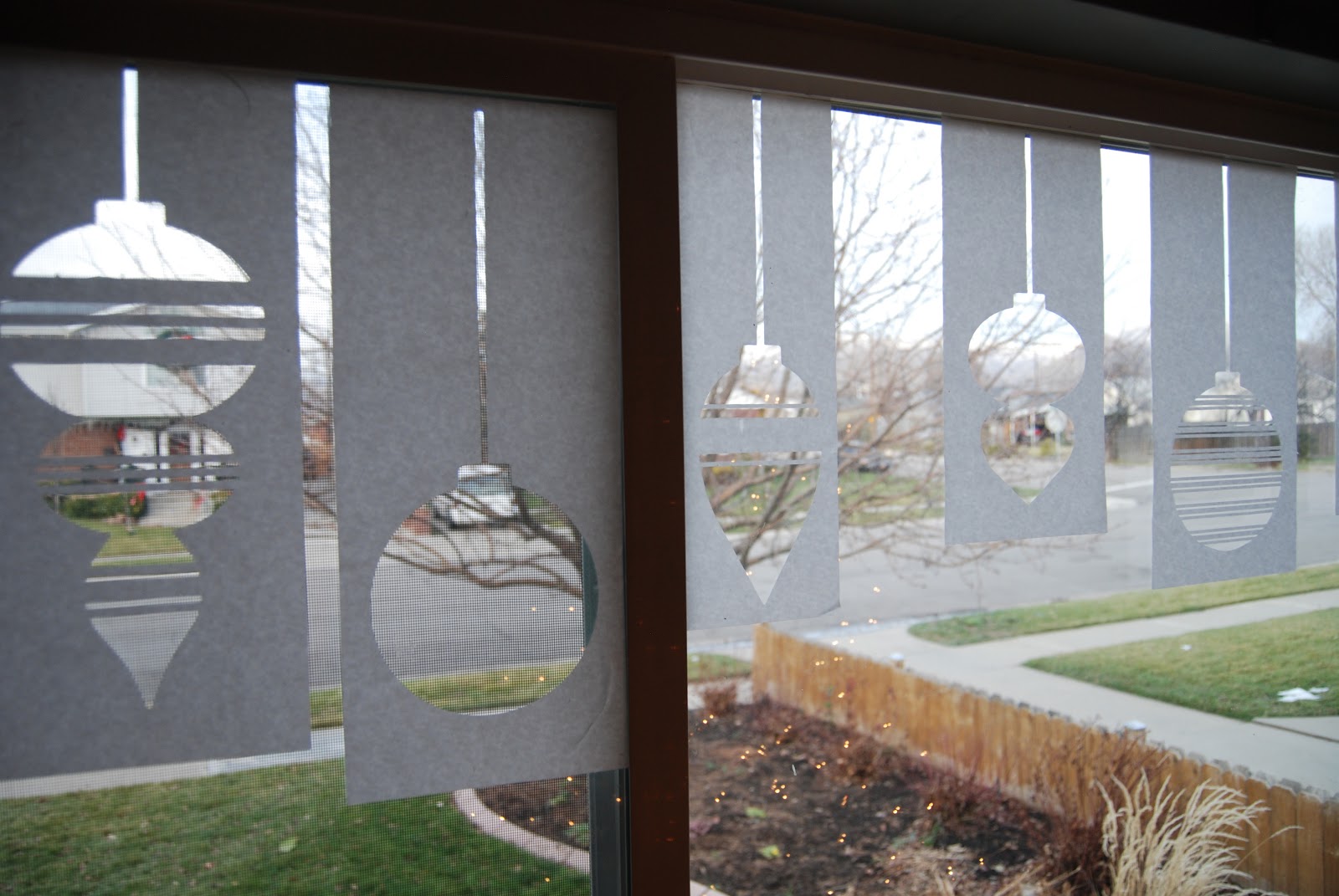 "Snow" Stenciled Ornaments & Free SVG Cut File - Burton Avenue