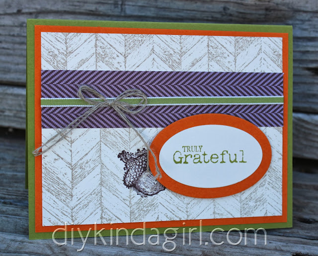 DIY kinda girl: Truly Grateful card