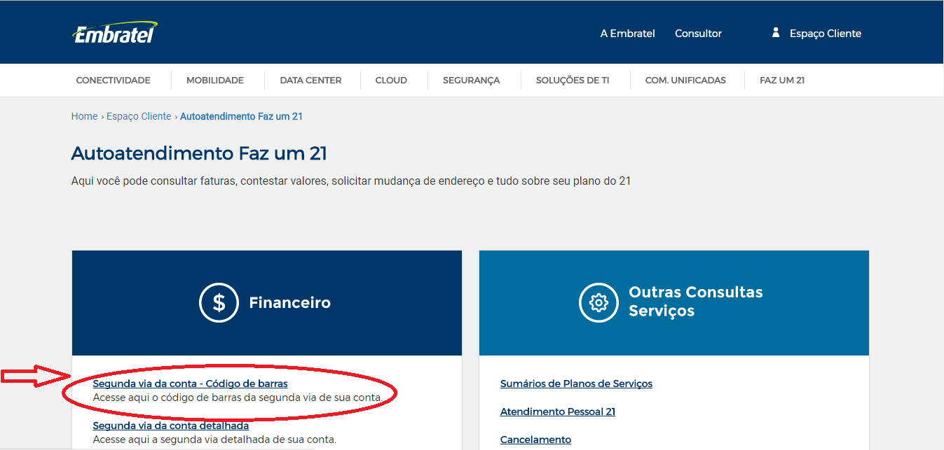 2Via da Embratel 2024-2025