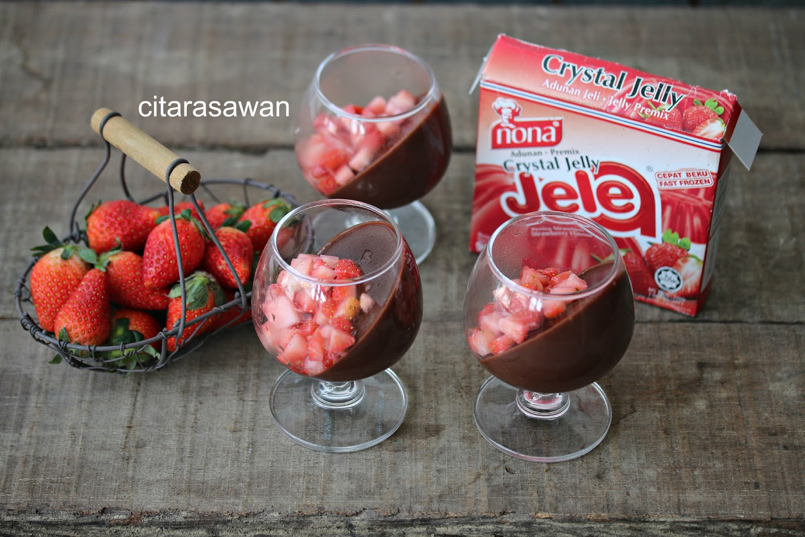 Milo Strawberry Puding ~ Resepi Terbaik