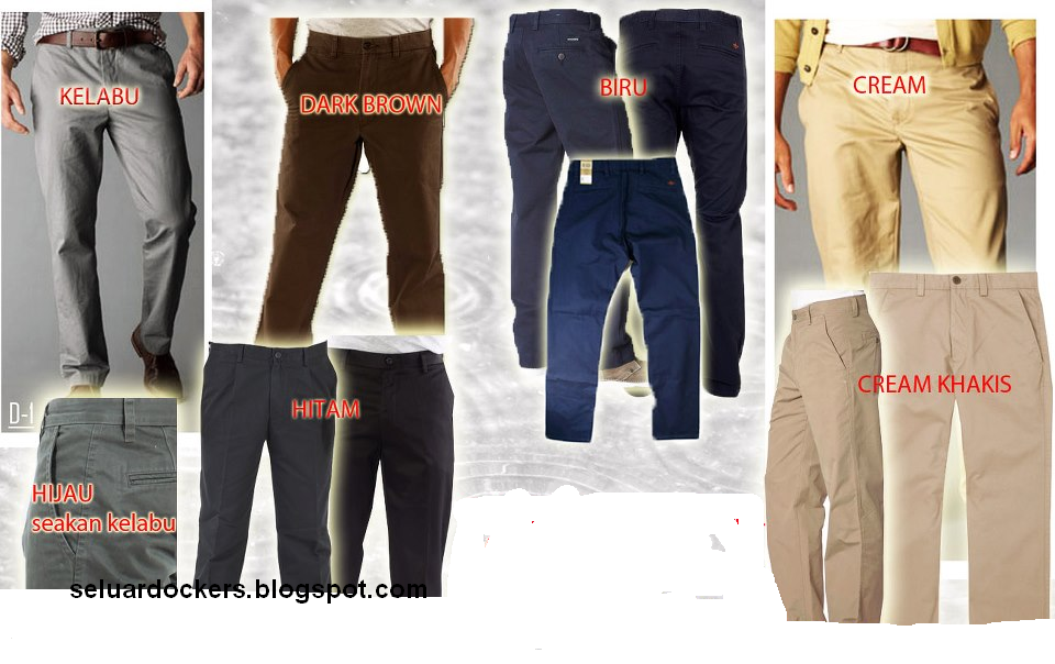 Seluar Dockers Tip Tip Bundle Gred AAA saiz besar