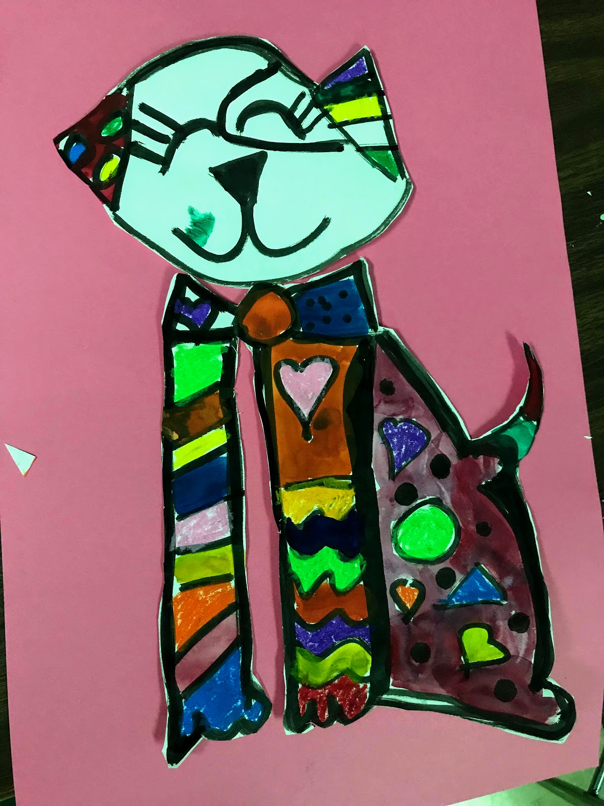 Elements of the Art Room: 2nd grade Romero Britto Animals!