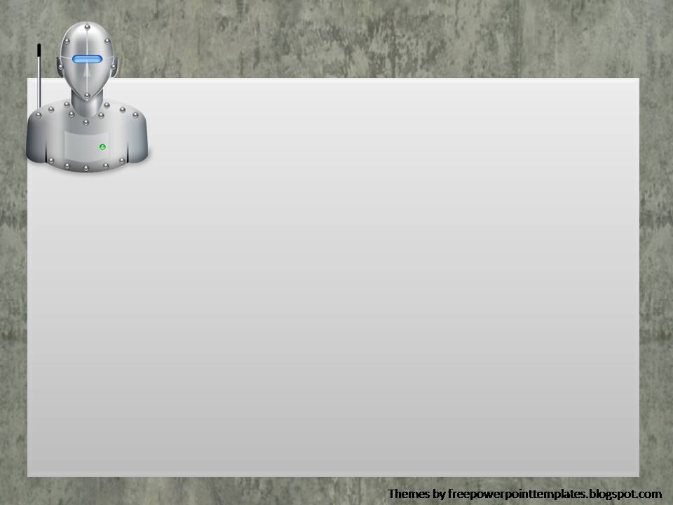 Free PowerPoint Templates: Robotic Powerpoint Background