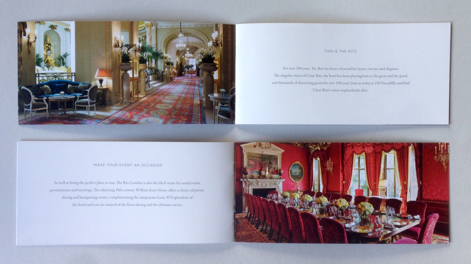 Justin's Amazing World At Fenner Paper: Ritz Hotel Brochure