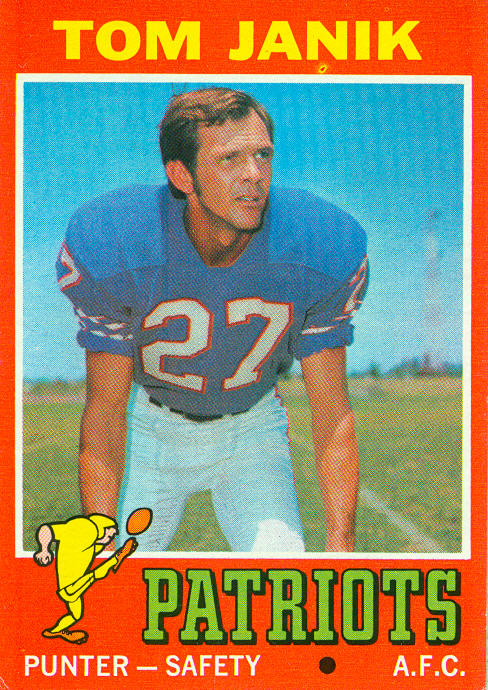 1971 Football Cards: New England Patriots