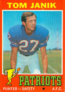 1971 Football Cards: New England Patriots
