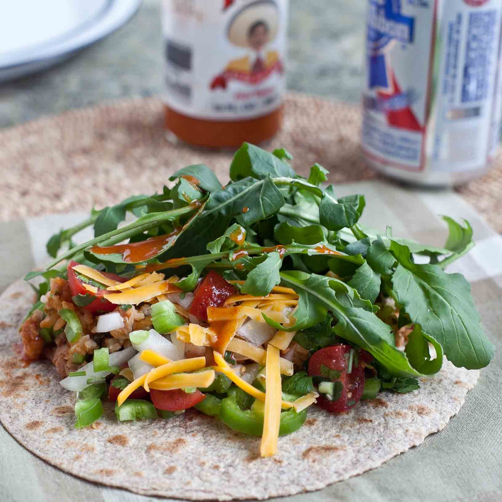 FOODjimoto: Game Day Big Tacos with Arugula
