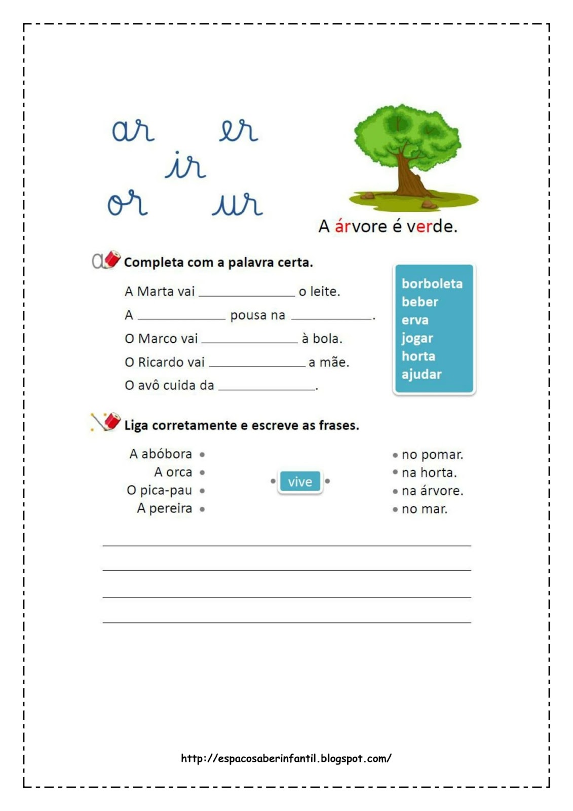 Texto Com Ar Er Ir Or Ur - LIBRAIN