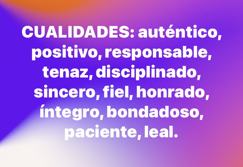 Reflexiones de Vida: Más cualidades…