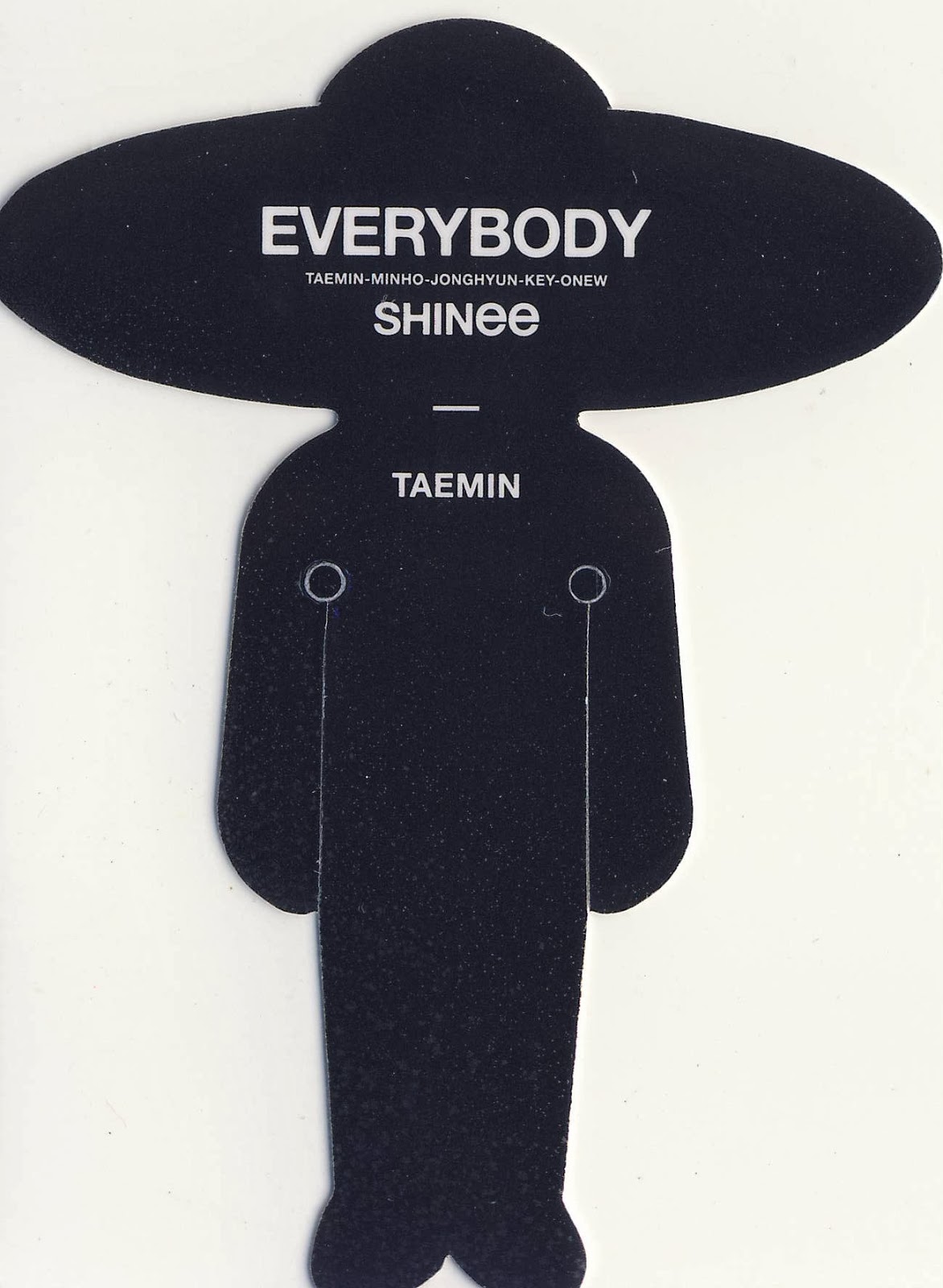kpop scans: SHINee everybody key photocard autographed + taemin bookmark