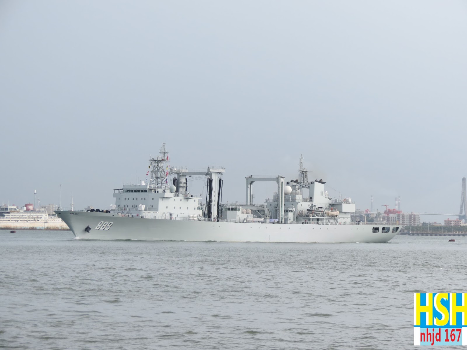 China Defense Blog: Fifth Type 903 Replenishment Ship launched, this ...