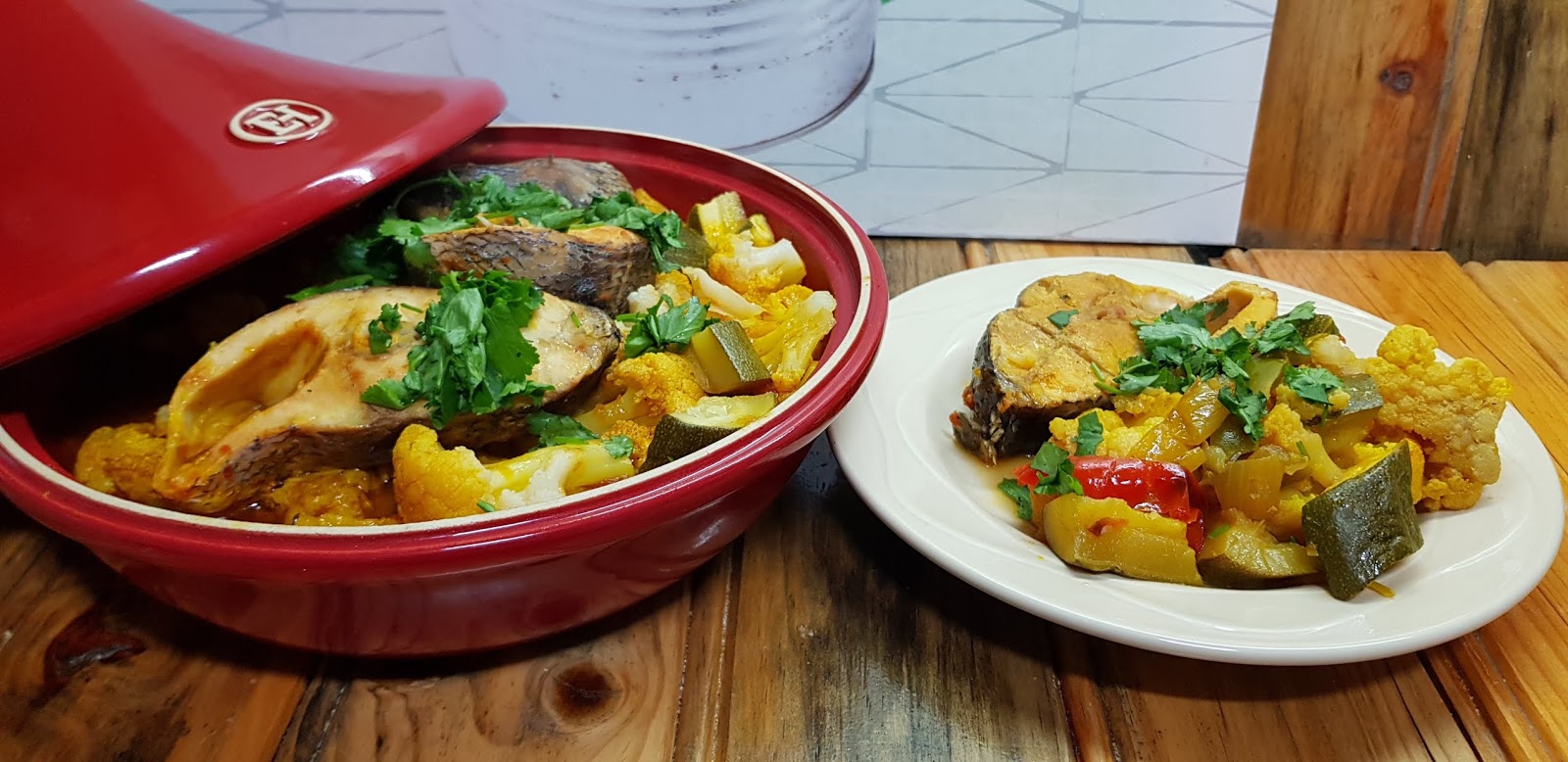 Tagine de perca e com legumes. | Graça - Truques & Dicas