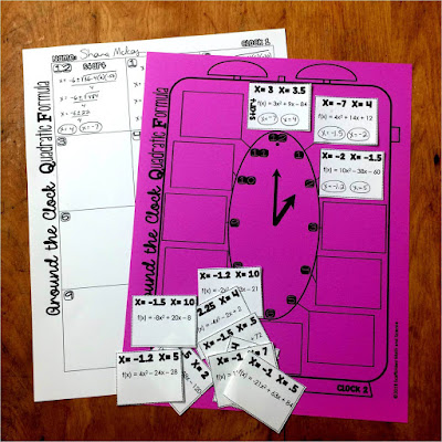 Scaffolded Math and Science: Fun Quadratic Formula Activities