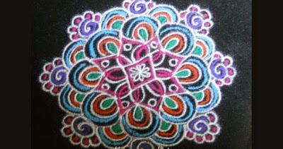How to draw double stroke rangoli design