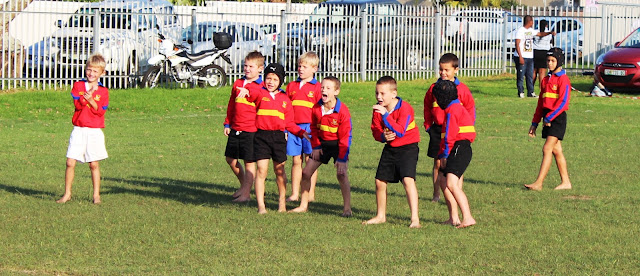 Swanepoels in Oos Londen: My seun se eerste rugby wedstryd!!