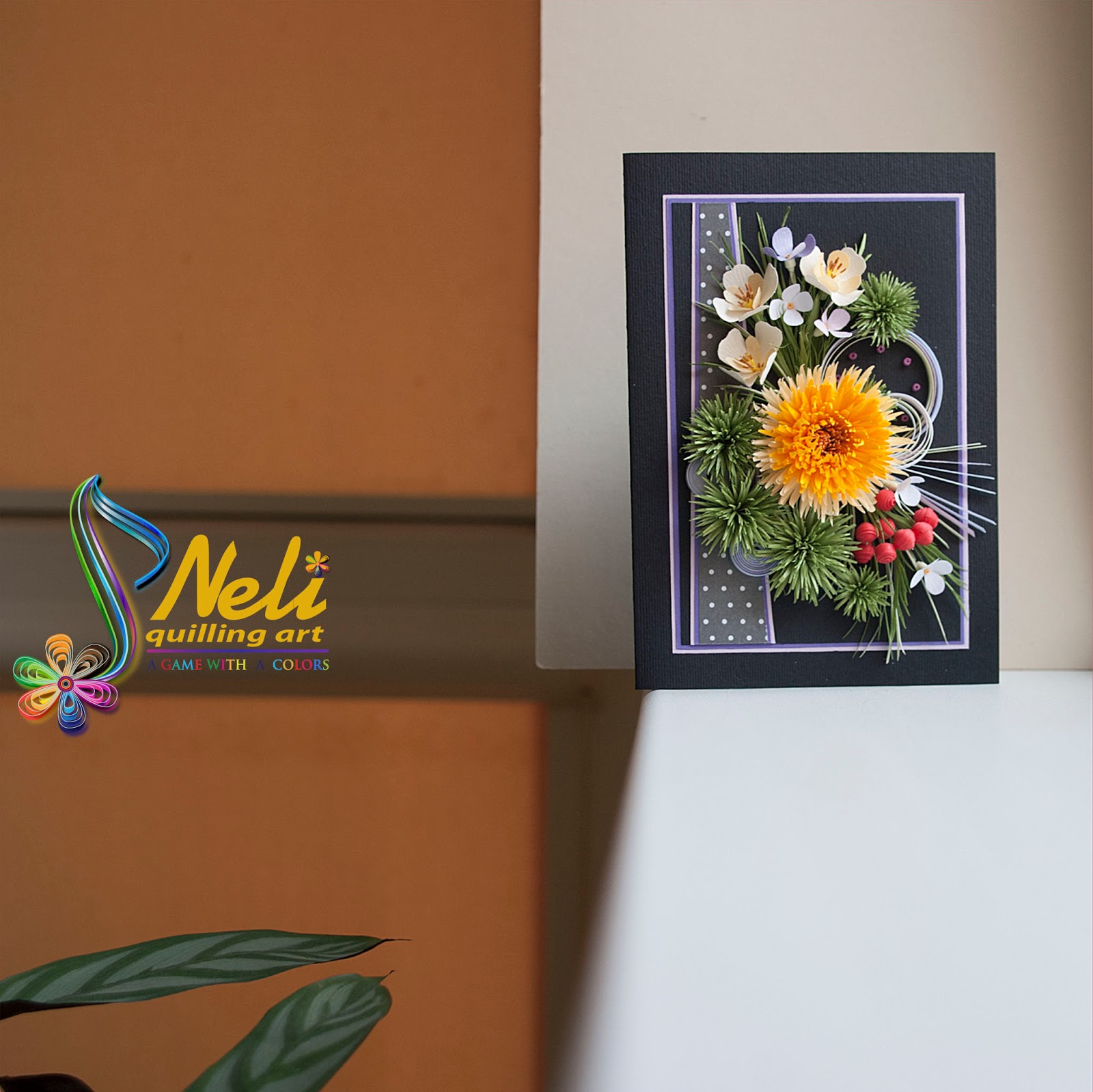 Neli Quilling Art: Quilling card