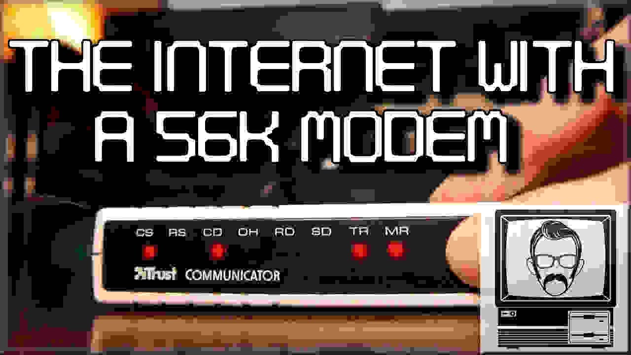 Using A 56k Modem In 2017! [Nostalgia Nerd] | TNGEEK
