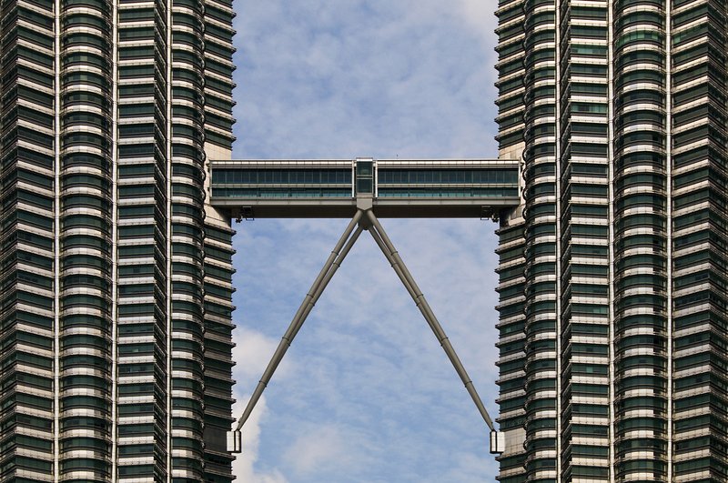 World Beautiful Places: petronas towers bridge