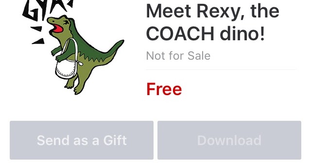 LINE Stickers Community: Free-Meet Rexy, the COACH dino! sticker