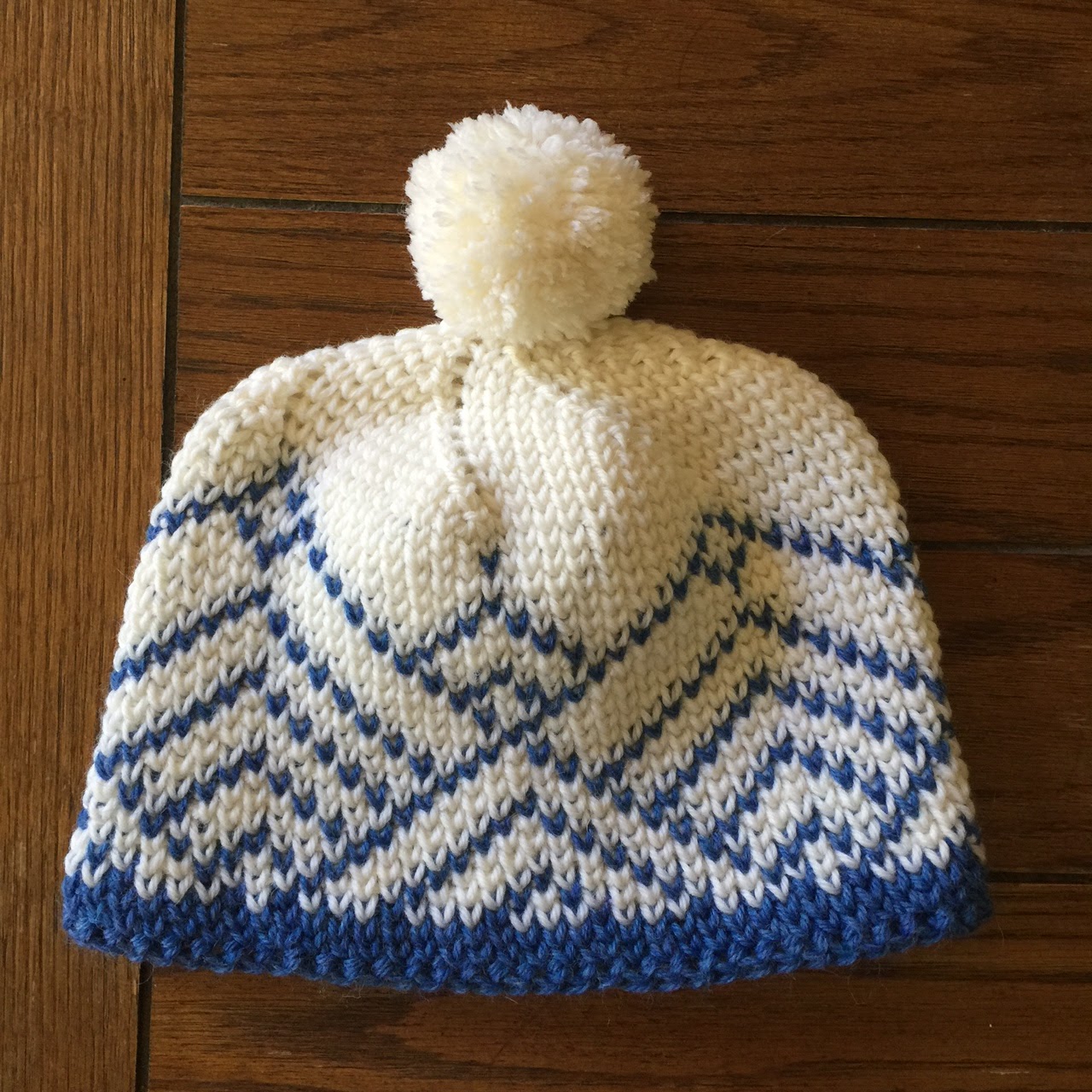 Little Black Marker: White and Blue Pyramid Hat