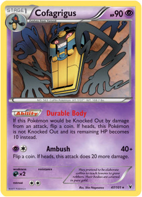 Cofagrigus #47/101 -- Noble Victories Pokemon Card Review ...