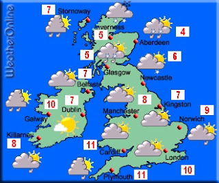 Our English Class Blog: USING THE FUTURE. THE WEATHER FORECAST