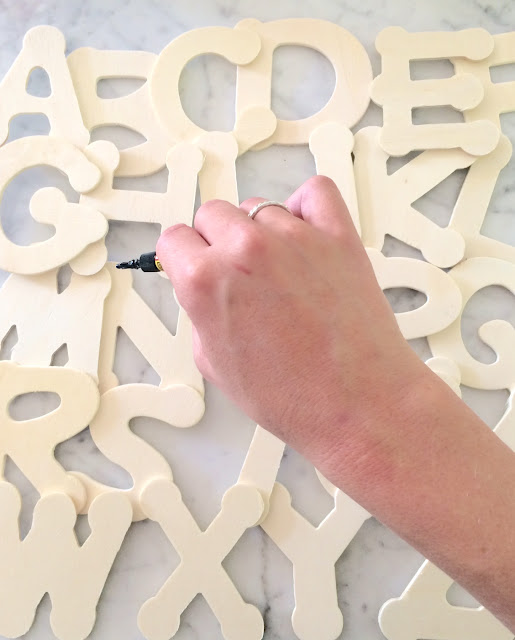 DIY Nursery Decor Alphabet - Harlow & Thistle