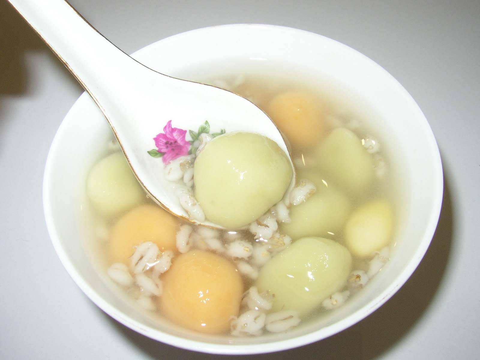 Life Is An Illusion: Glutinous Rice Balls In Barley Gingko Soup