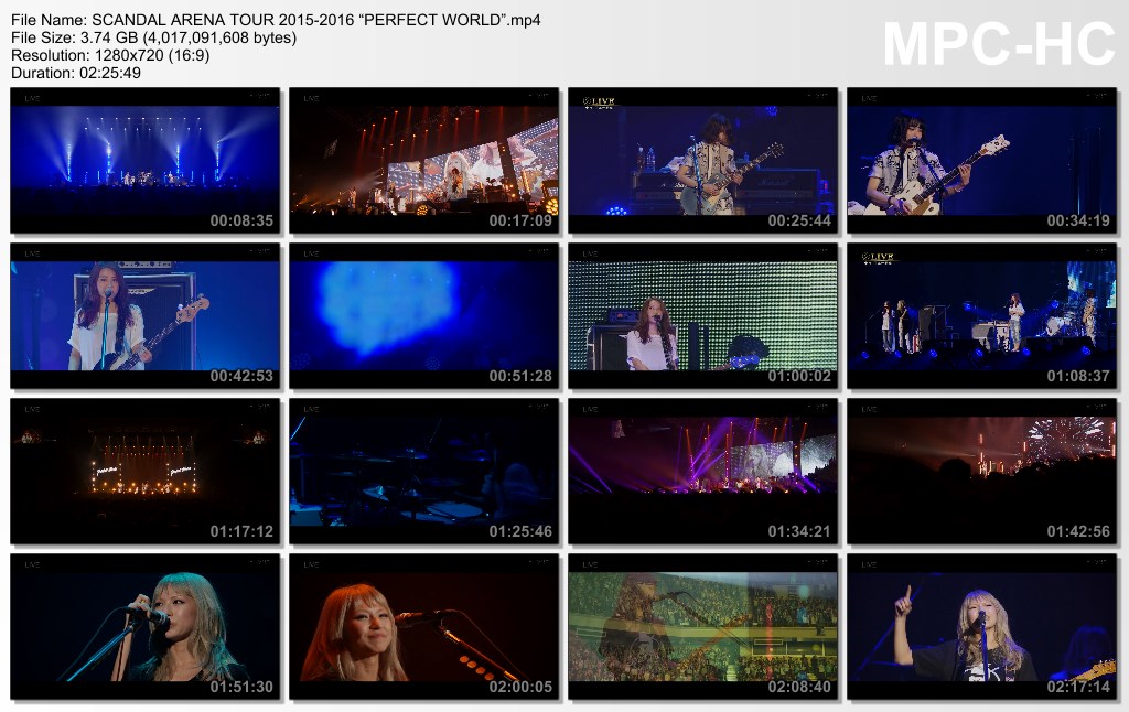 [Concert] SCANDAL ARENA TOUR 2015-2016 「PERFECT WORLD」 - SASHIKO LIVE!