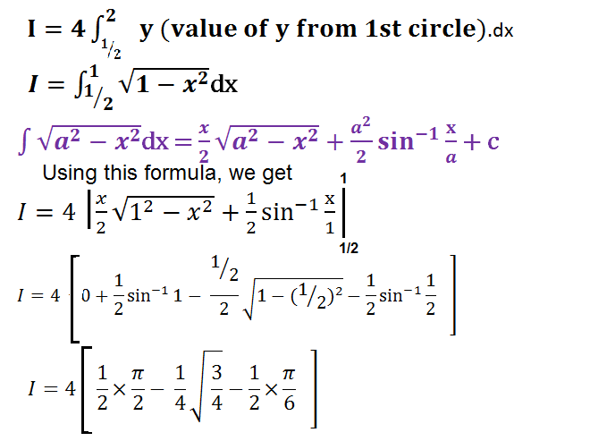 HOW TO FIND AREA BOUNDED BY TWO CIRCLES , INTEGRATION OF AREA UNDER ...