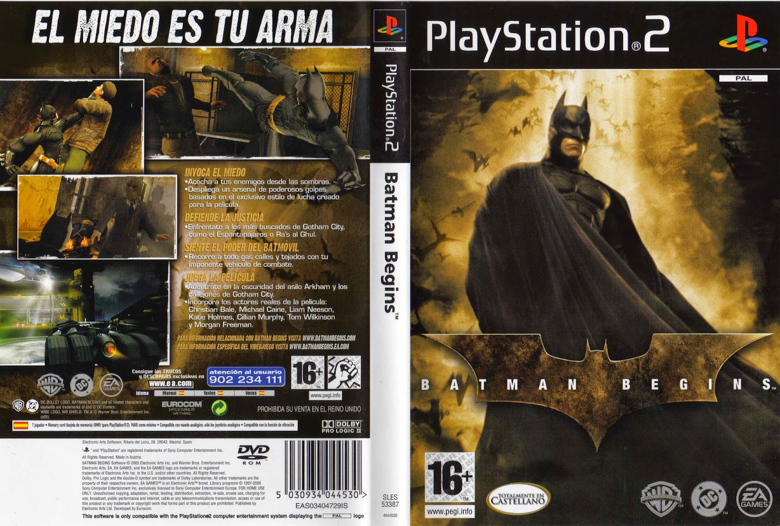 Coleccion Caratulas PS2: Batman Begins