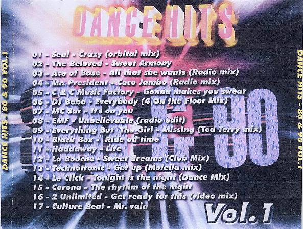 DANCE HITS 80-90- VOL 1 - Omar Longhi
