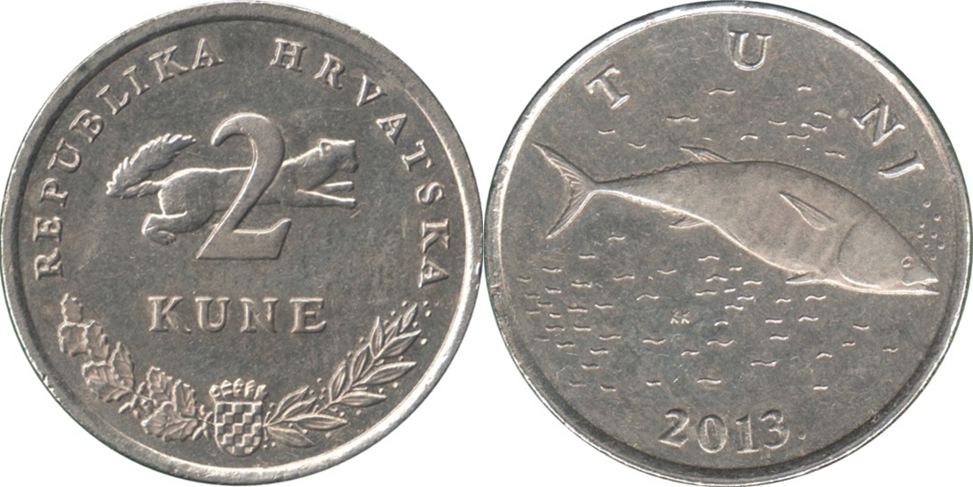 My coins collection: 2 Kune 1993-2017