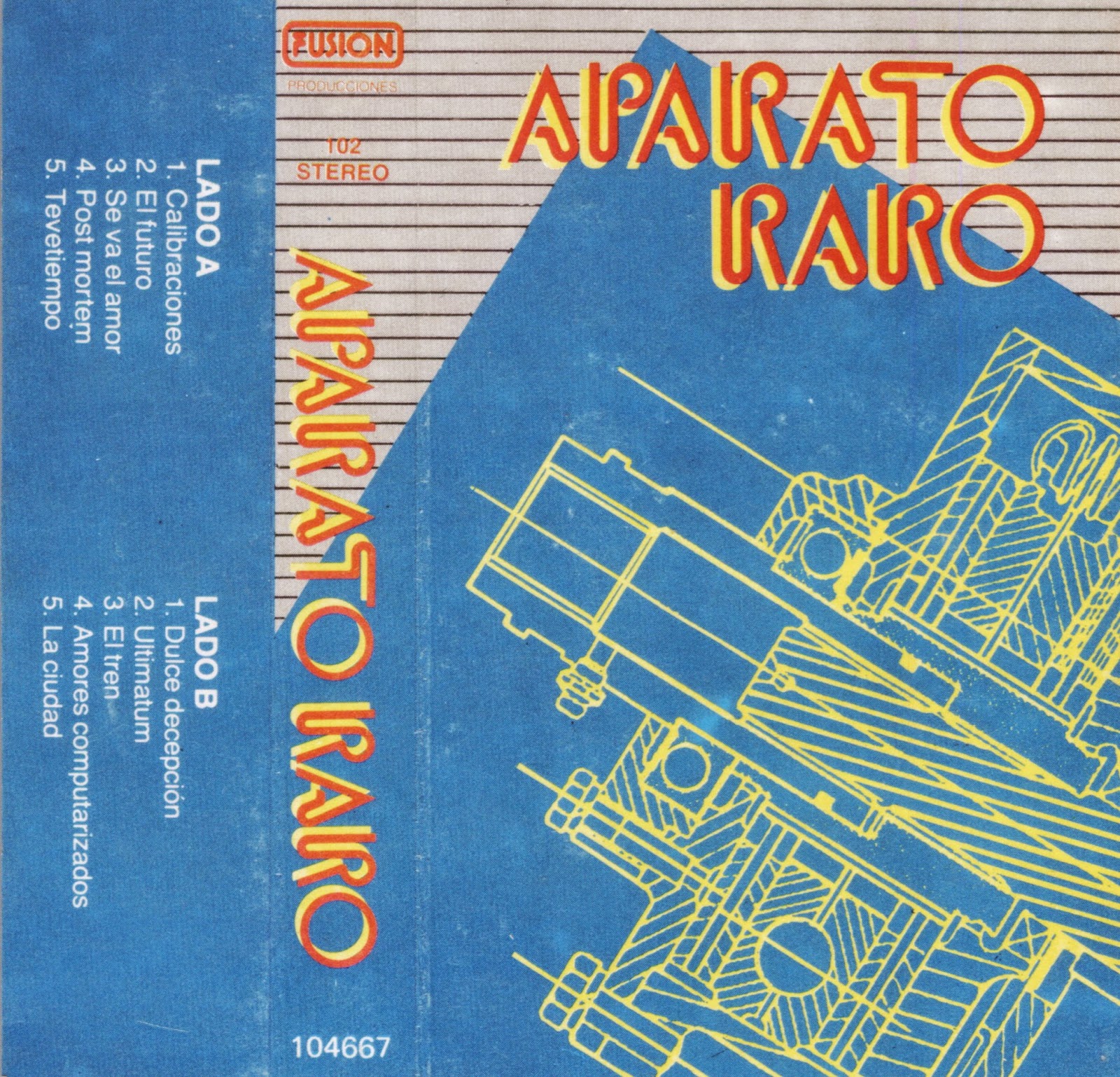 ROCKCHILENOS: APARATO RARO (homónimo 1985) resubido