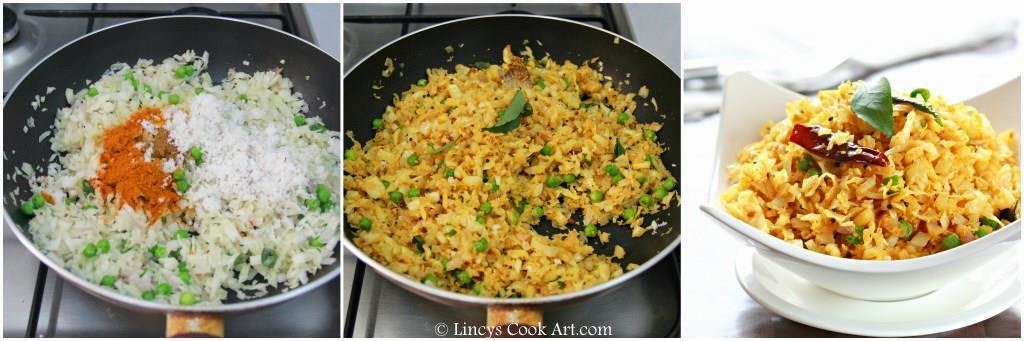 Cabbage Masala Thoran/ Cabbage Masala Stir Fry/ Cabbage Masala Poriyal ...