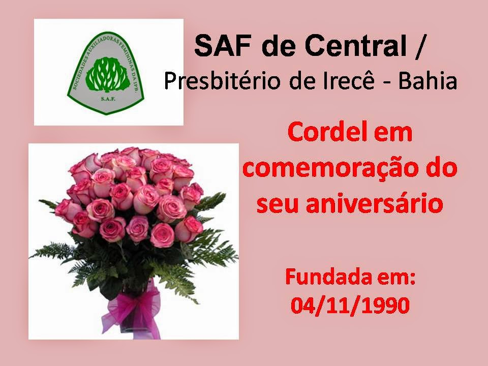 Blog da Sinodal de SAFs - Noroeste da Bahia: SAF Ig Presb de Central ...