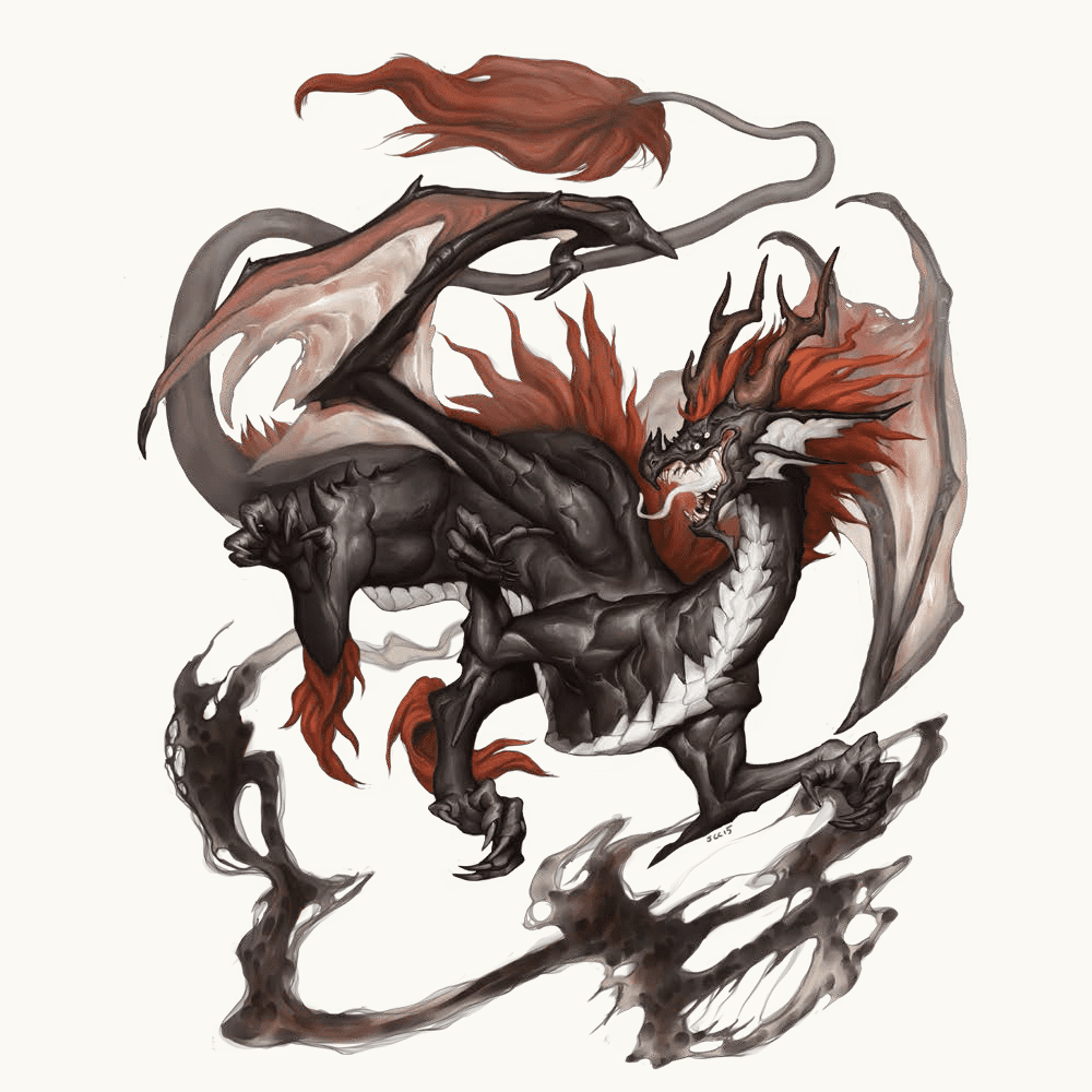 The Daily Bestiary: Nightmare Dragon