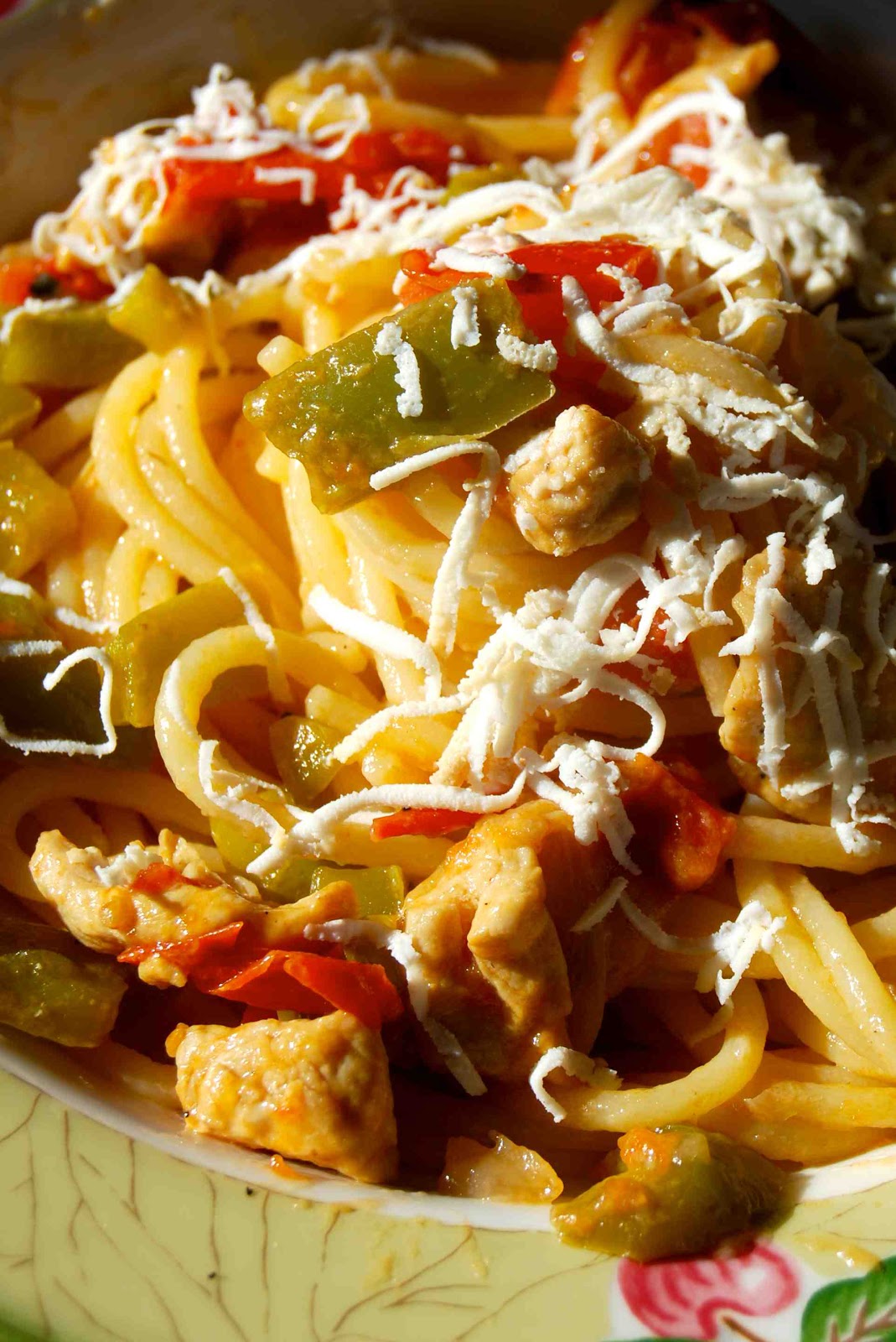 Spaghetti con pollo e peperoni light da DocCook by PaolaYeah su ...