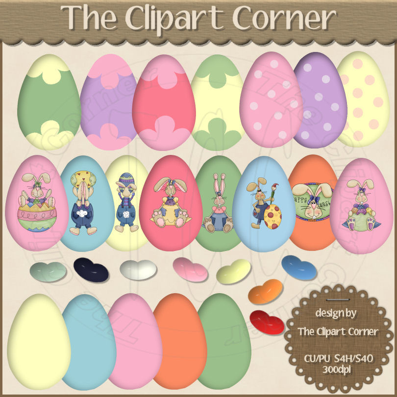 The Clipart Corner: Easter Eggs and Jelly Beans Clip Art