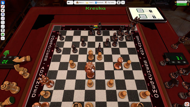 21st April 2016 - Omega Chess Advanced Game.