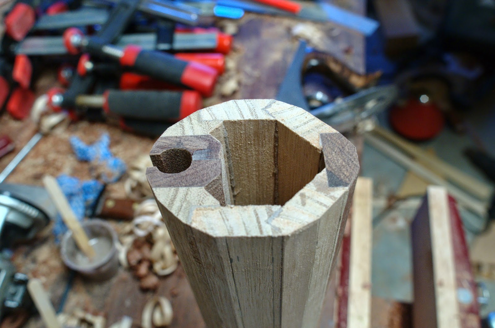 Suzy's Blog: Finishing the birdsmouth mast prototype