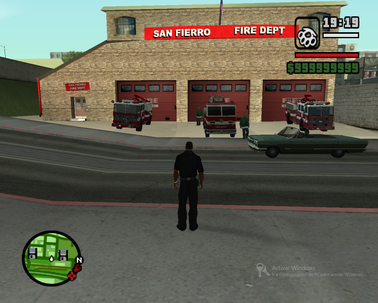 GTA SA Fire Mods: Camiones de Bomberos Aparcados en San Fierro [CLEO]