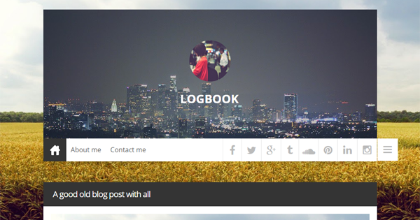 Logbook Responsive Blogger Template - Way2themes