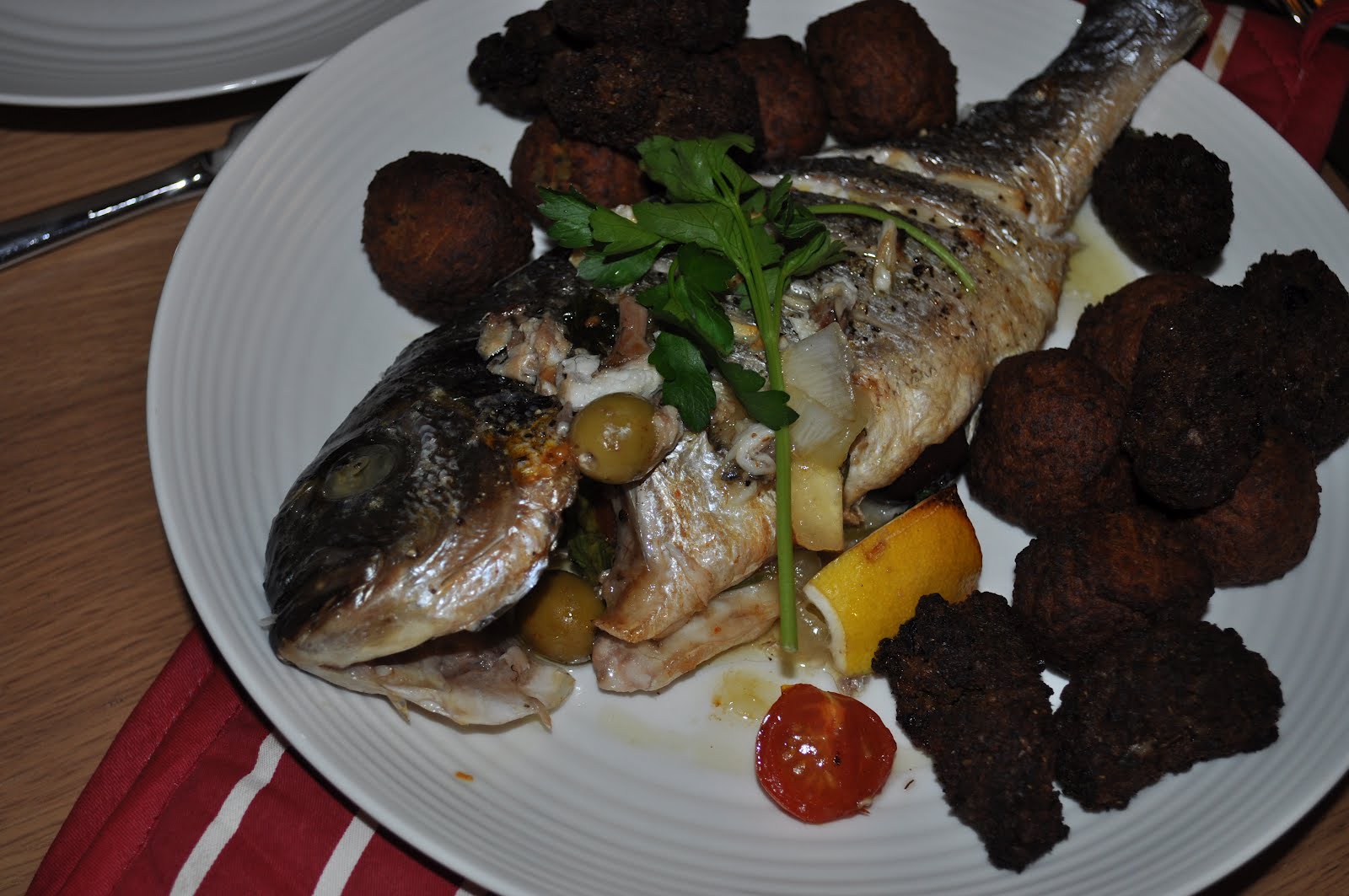 Busy Eating: Greek Style Whole Roasted Sea Bream
