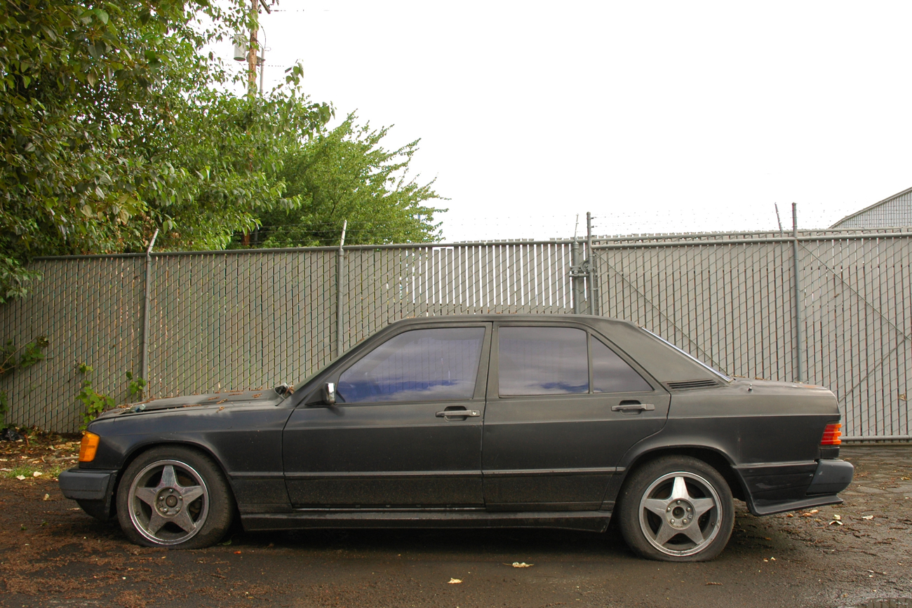 OLD PARKED CARS.: 1986 Mercedes-Benz 190E "AMG".