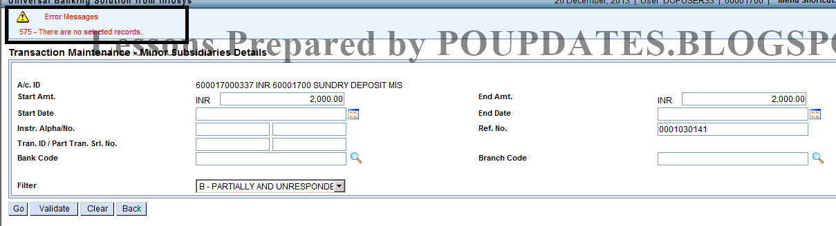 Finacle Training Lesson-12[The Power of HTM menu] in DOP Finacle ...