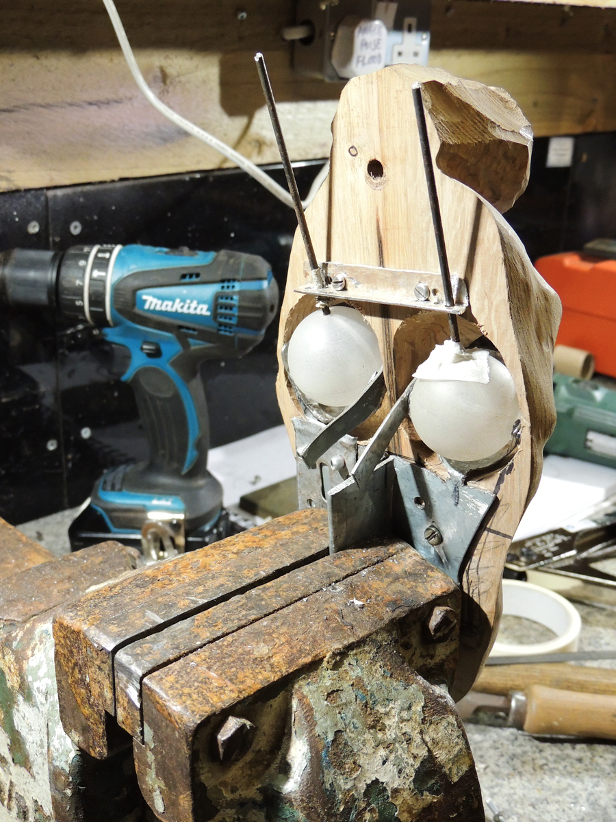 Making weird stuff: Making a basic eyeball mount and mechanism for a ...