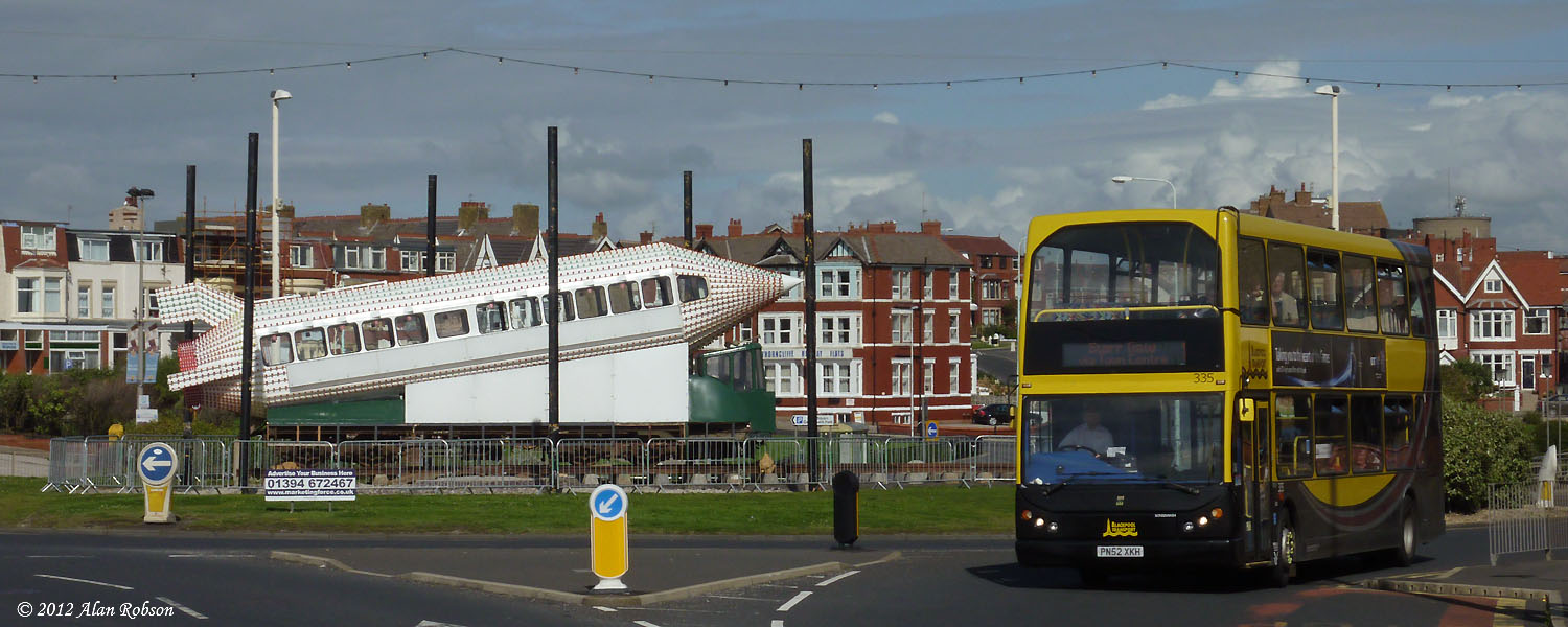 Blackpool Tram Blog: Rocket moved on Gynn Square roundabout